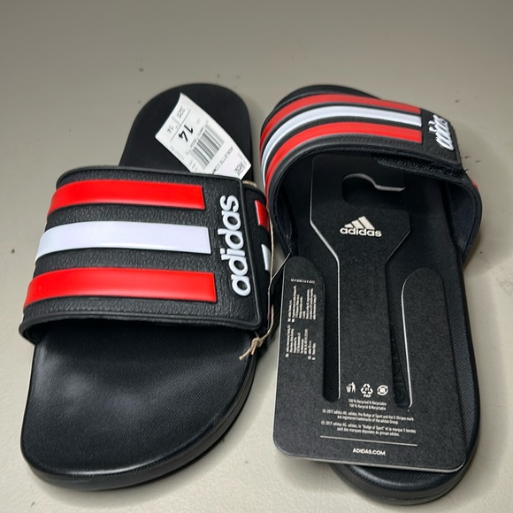 adidas | Shoes | Adidas Mens Adilette Comfort Adjustable Slide Newbox ...
